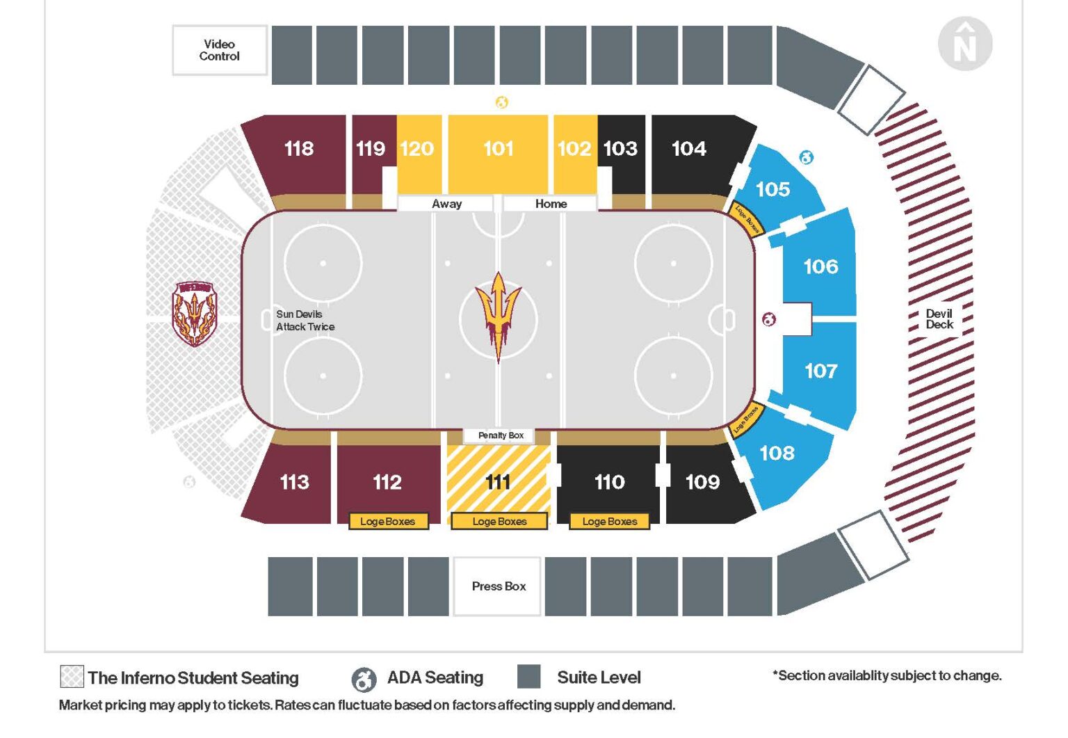 Seating Charts - Mullett Arena ASU