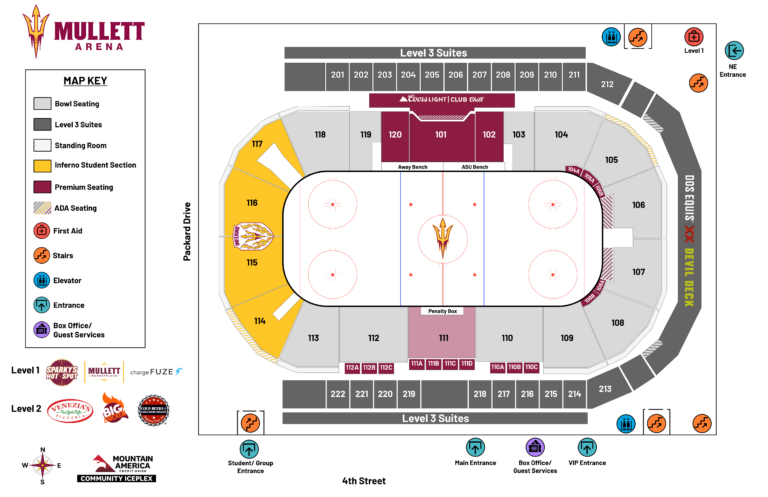 Seating Charts - Mullett Arena ASU